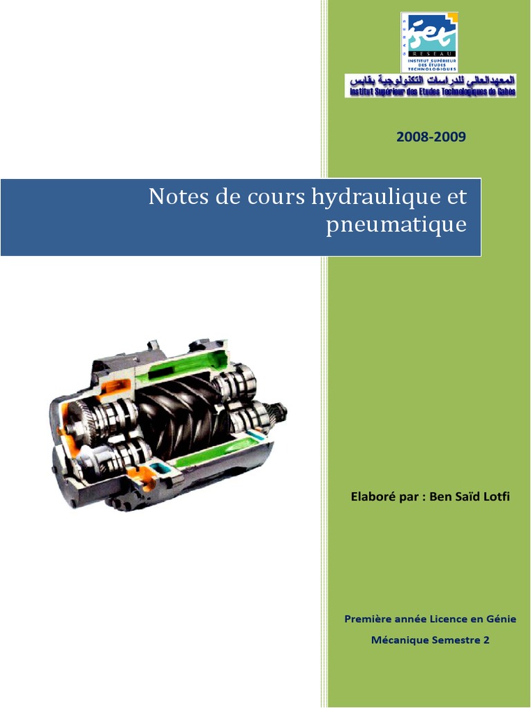 Cours Hydraulique Et Pneumatique2 | Pompe | Piston