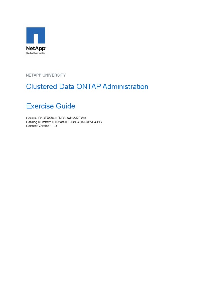 Netapp Data ONTAP Admin Excercise Guide | Download Free PDF | Secure Shell | Parameter (Computer ...