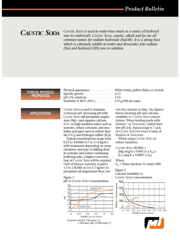 caustic soda.PDF.pdf | Sodium Hydroxide | Ph
