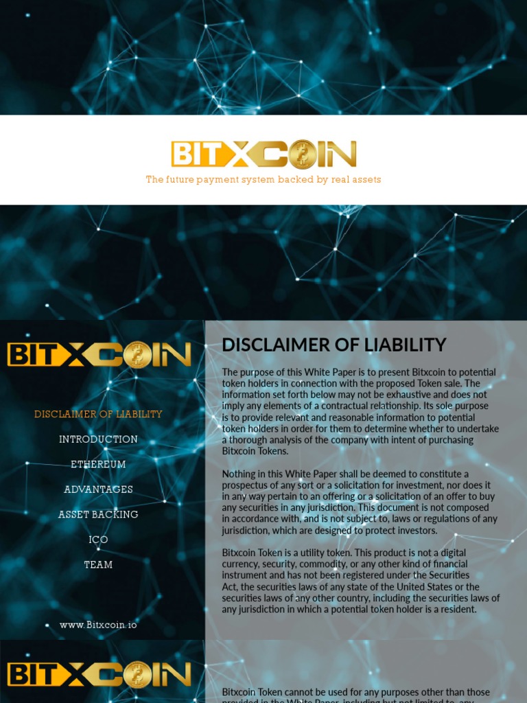Bit X Coin White Paper | PDF | Bitcoin | Cryptocurrency