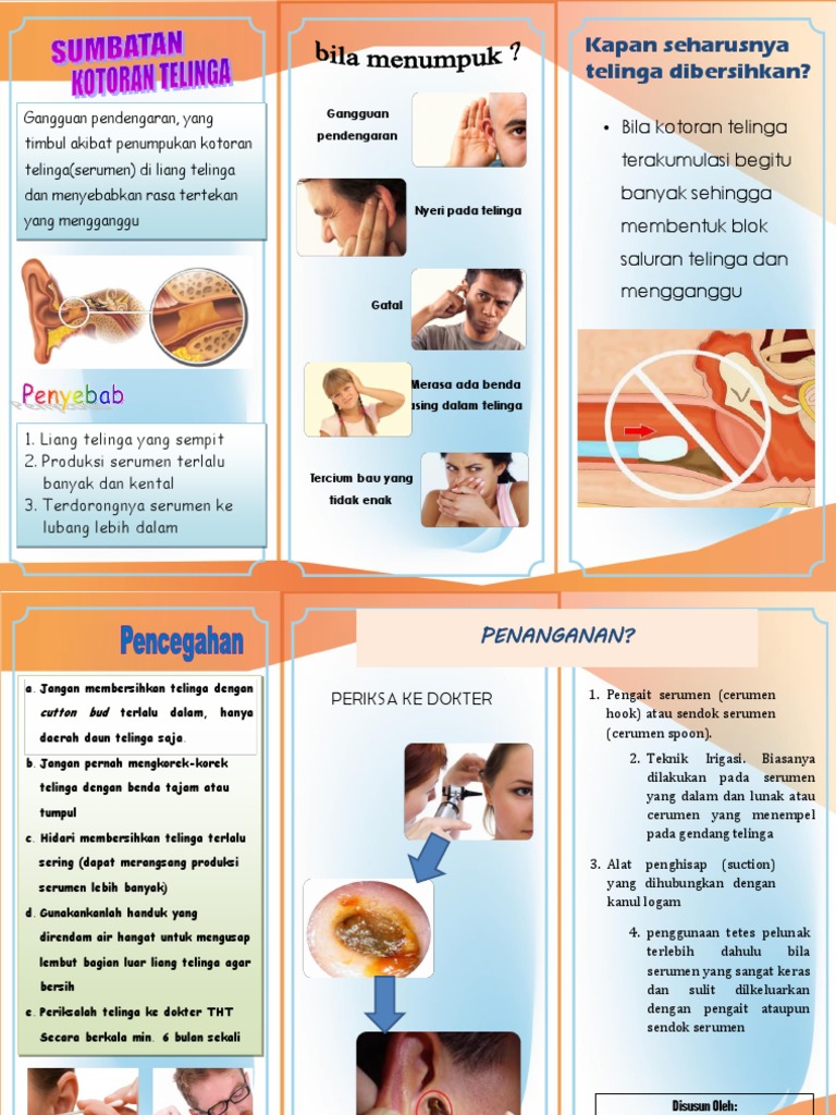 Leaflet Impaksi Serumen Tiara | PDF