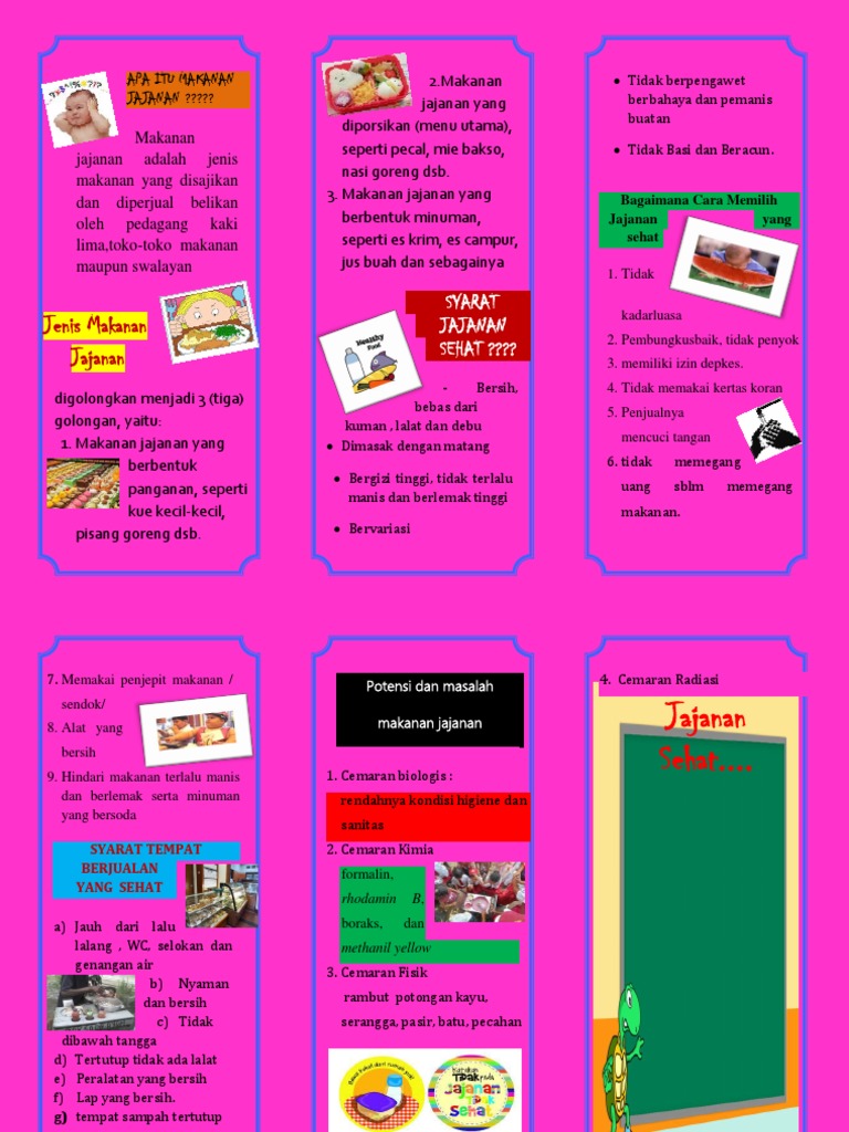 Dokumen - Tips Leaflet Jajanan Sehat | PDF