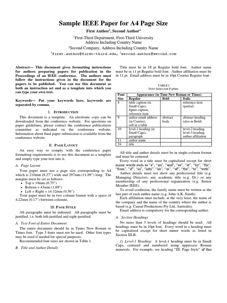 IRP Paper Template | Download Free PDF | Typefaces | Paragraph