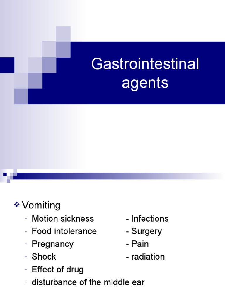 Gastrointestinal Agents | PDF | Vomiting | Nausea