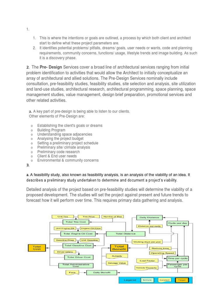 Pre-Design Services | PDF | Feasibility Study | Architect