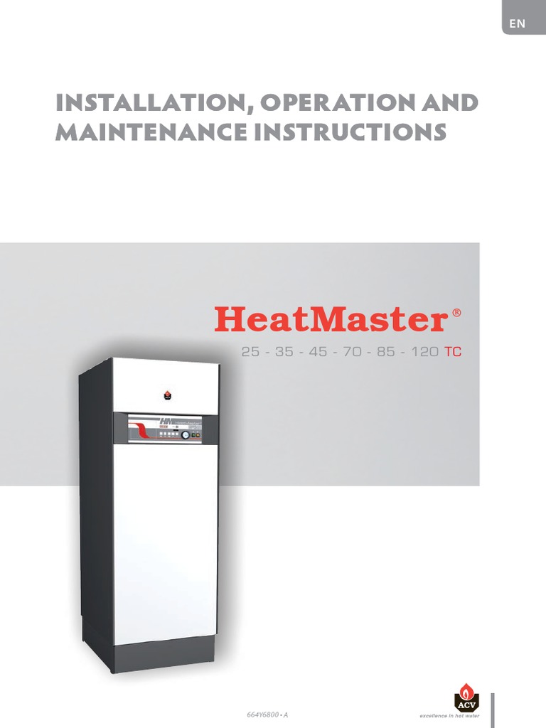 ACV Heatmaster TC en | PDF | Water Heating | Boiler