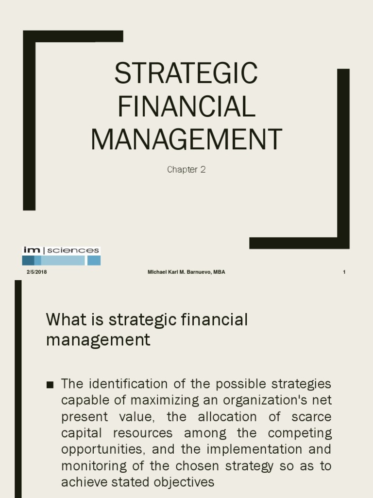 CHAPTER 2.1 Strategic Financial Management | PDF | Equity (Finance ...