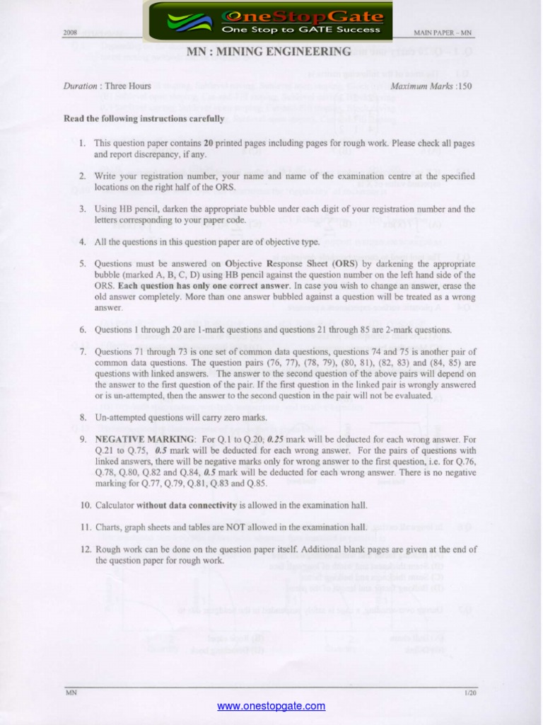 Gate Mining 2008 | PDF