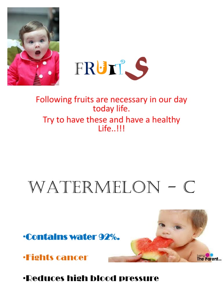 Essential Fruits for a Healthy Life | PDF