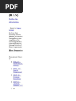 Chamberlain BSN Curriculum Overview | PDF | Course Credit | Academic Degree