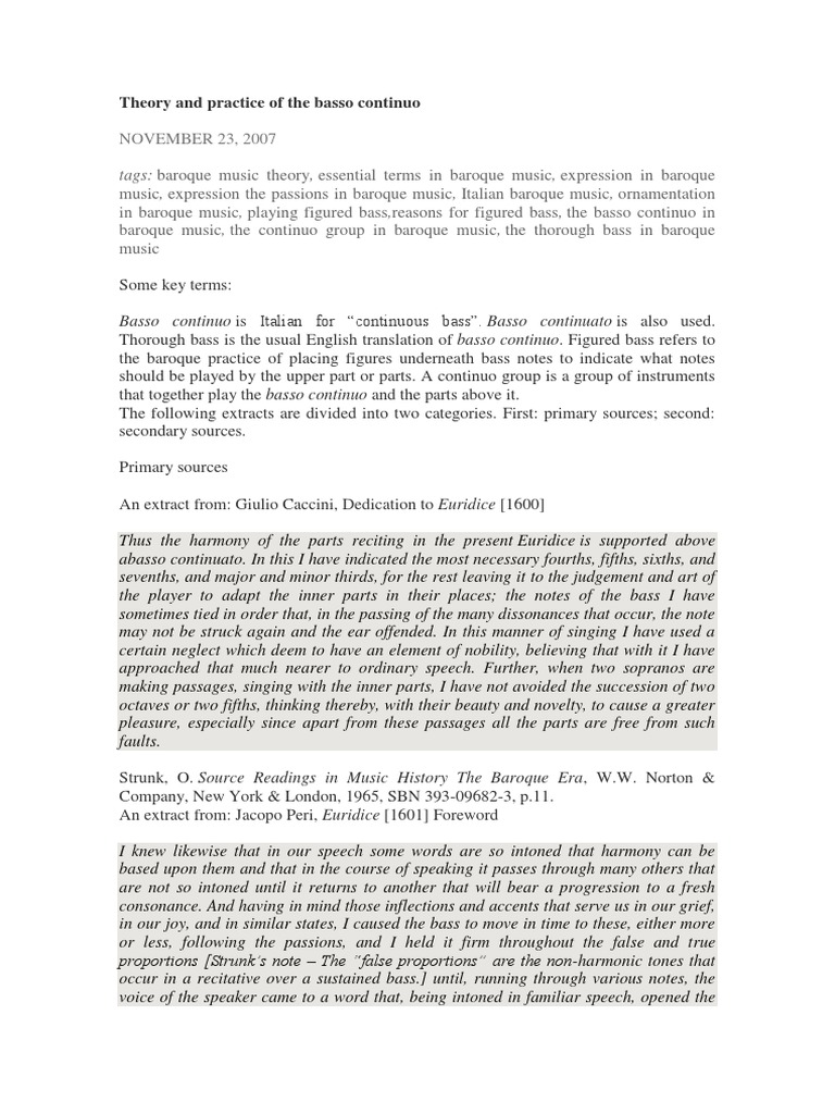 A Comprehensive Guide to the Theory and Practice of the Basso Continuo ...