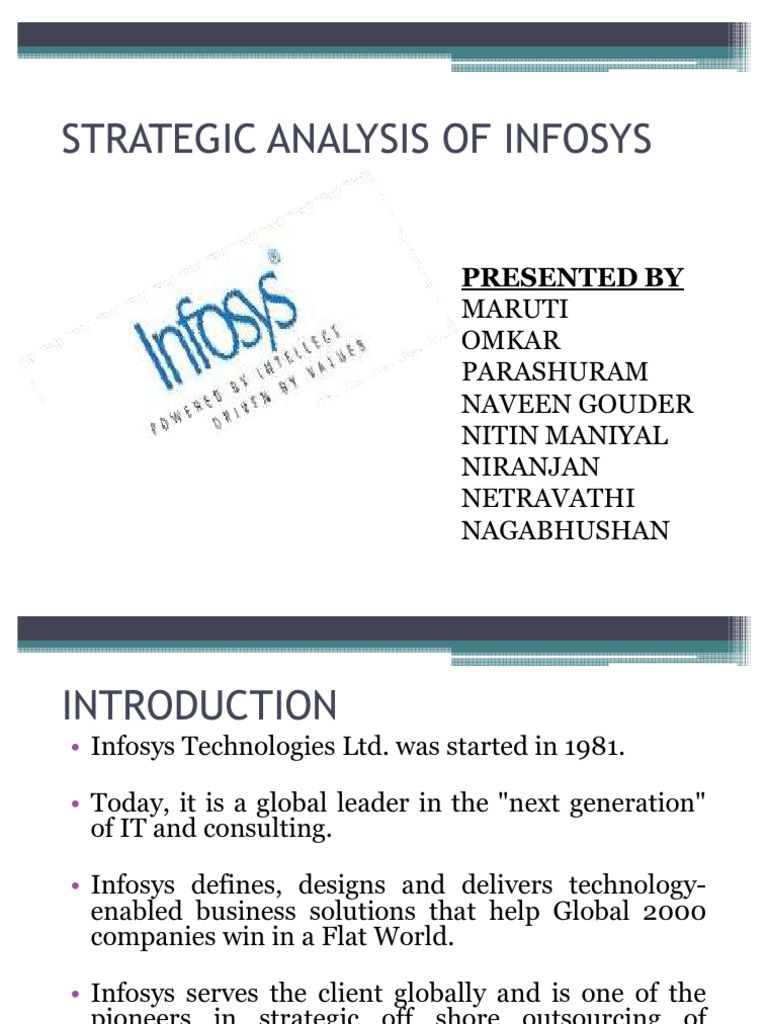 Strategic Analysis of Infosys | PDF | Value Chain | Outsourcing