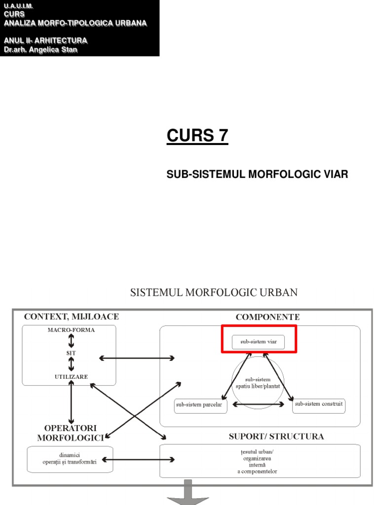 Curs AMTU II 7 Sistem Viar | PDF