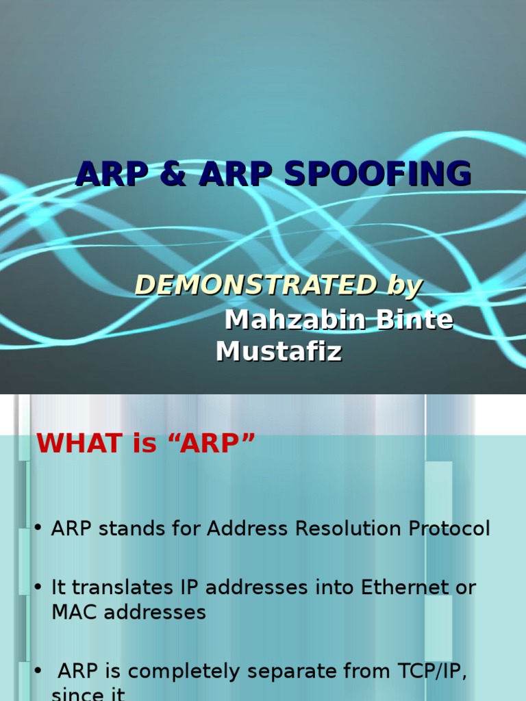 ARP & ARP Spoofing Explained | PDF | Internet Architecture | Computer ...