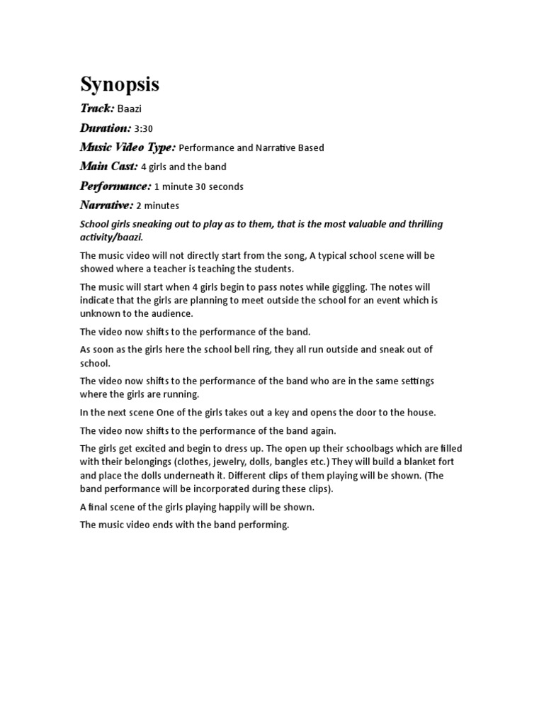 Synopsis: Track: Duration: Music Video Type: Main Cast: Performance ...