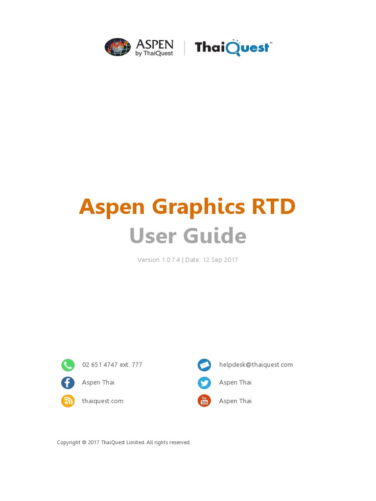 AspenGraphics RTD UserGuide TH | PDF