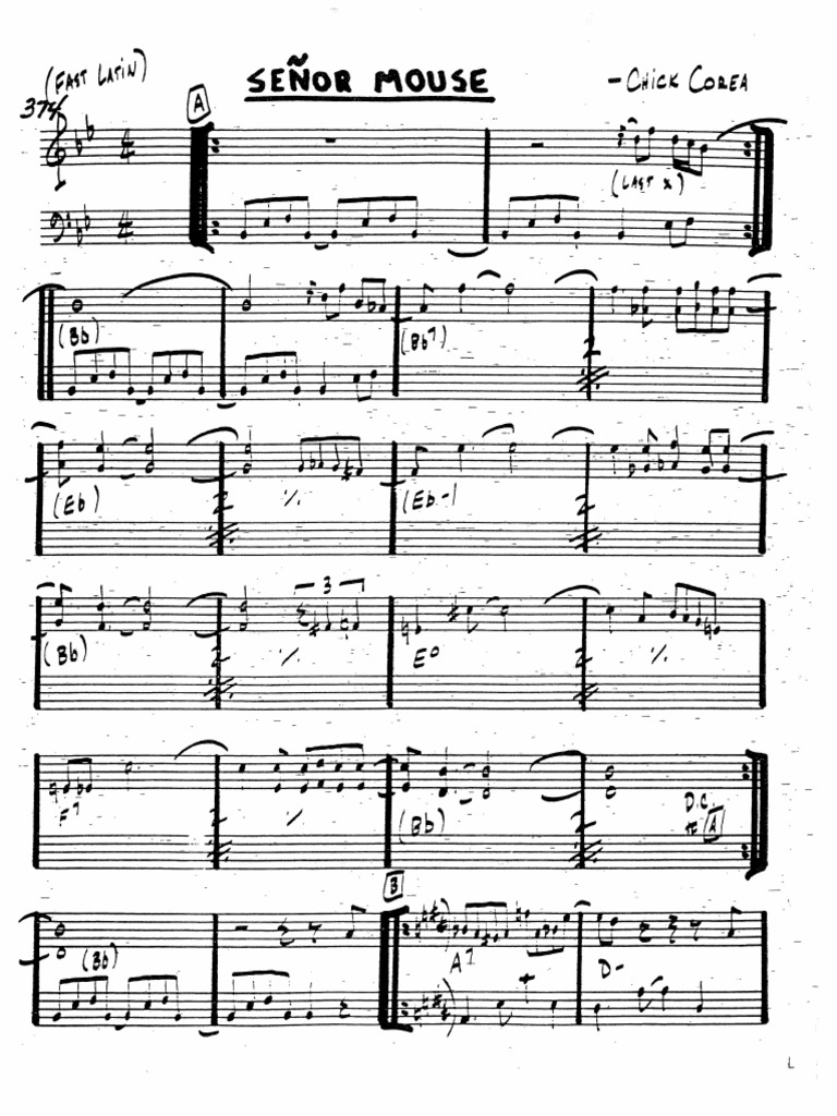 Chick Corea - Senor Mouse (BB) | PDF