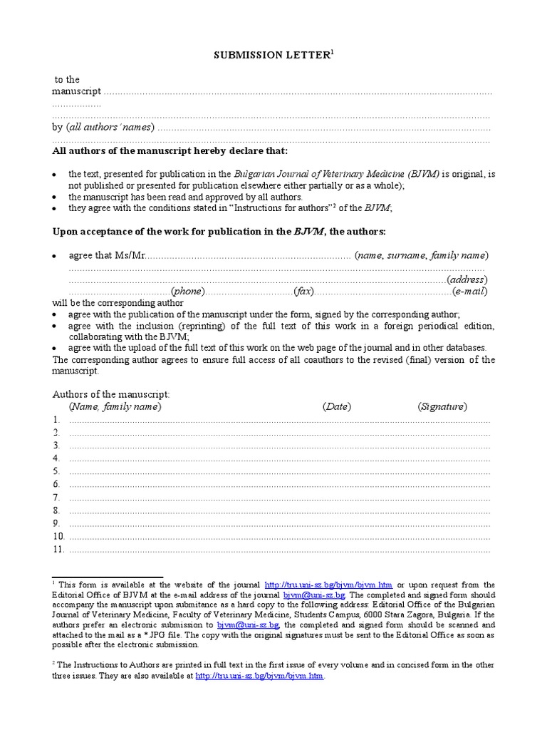 Submission Letter::// Tru .Uni-Sz - BG/ BJVM /BJVM - HTM Bjvm@uni-Sz ...