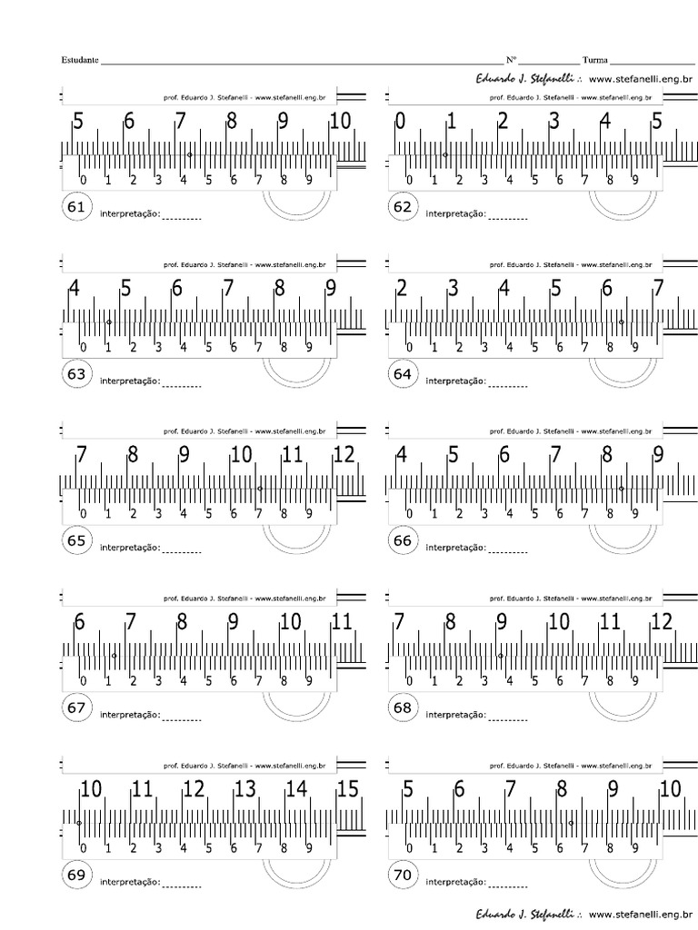 Paquimetro Nonio Vernier Milimetro Exercicios 02 3
