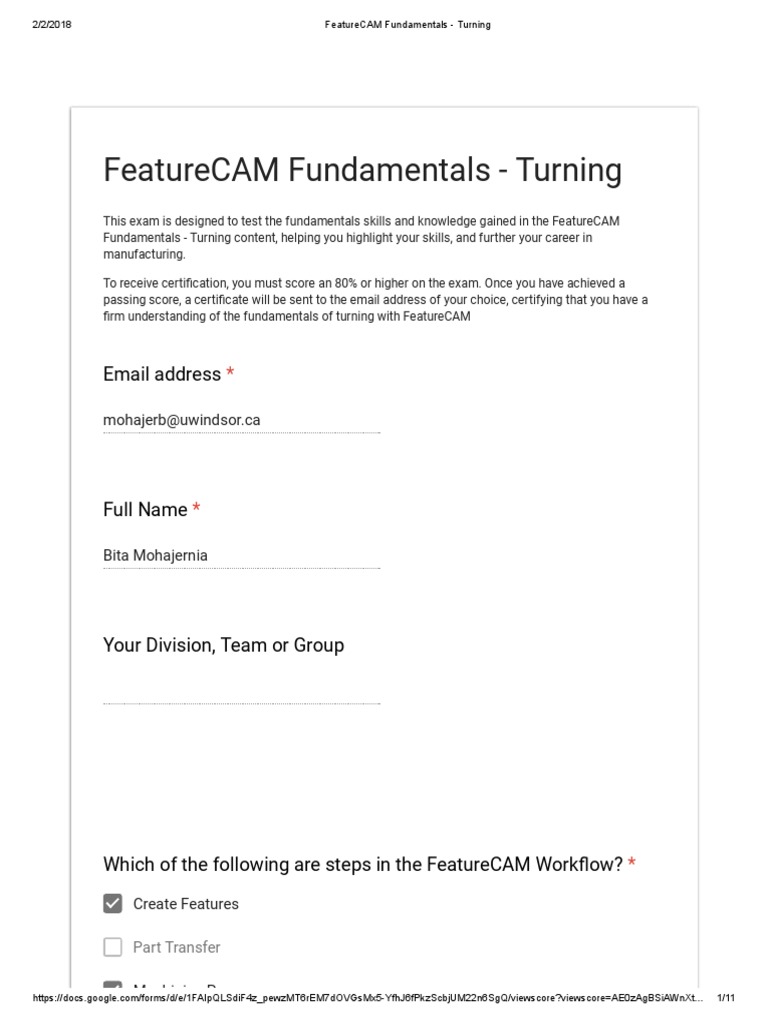 FeatureCAM Fundamentals - Turning PDF | PDF | Machining | Computing And ...