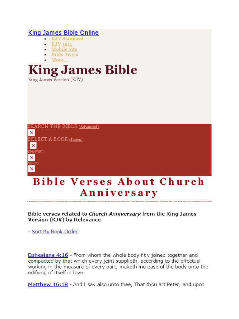 King James Bible Online | PDF | King James Version | Bible