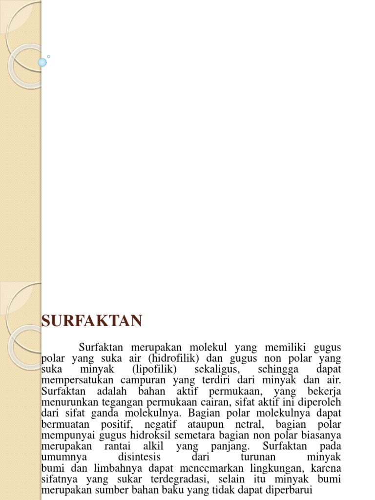 SURFAKTAN | PDF