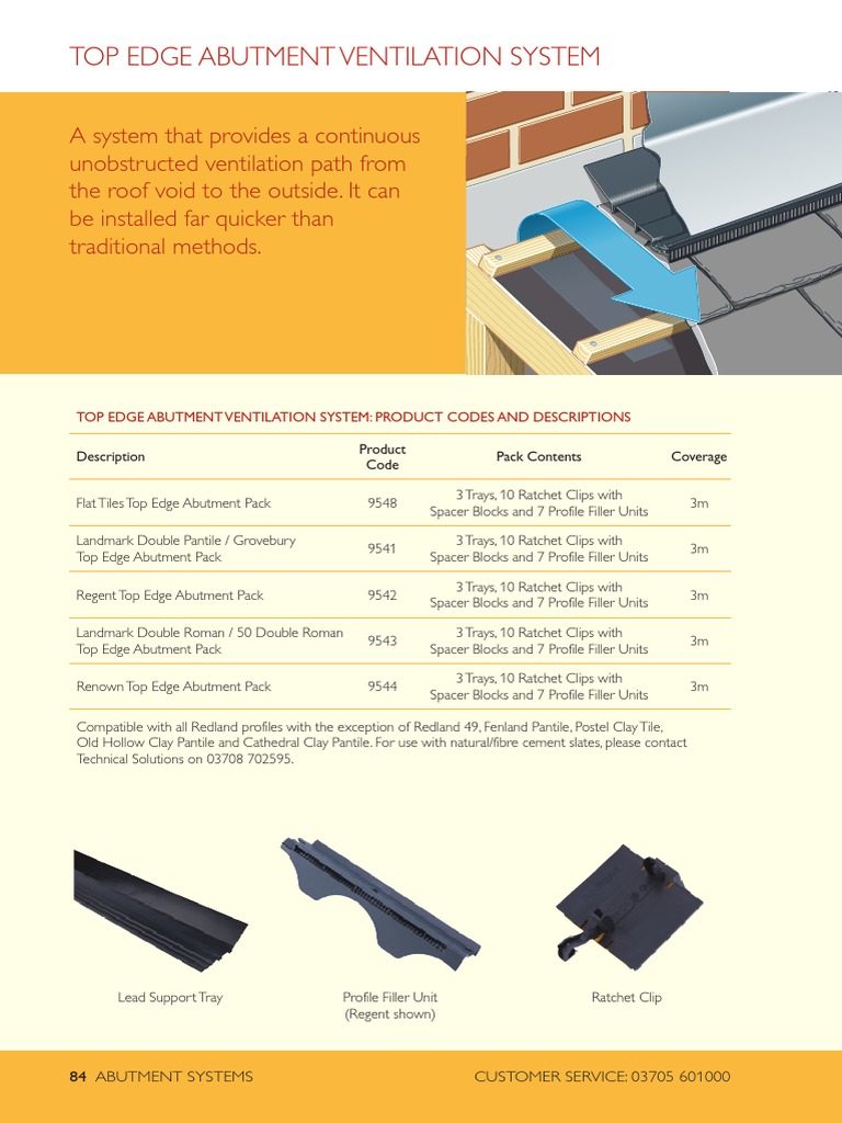 Top Abutment Ventilation System | PDF | Roof | Tile
