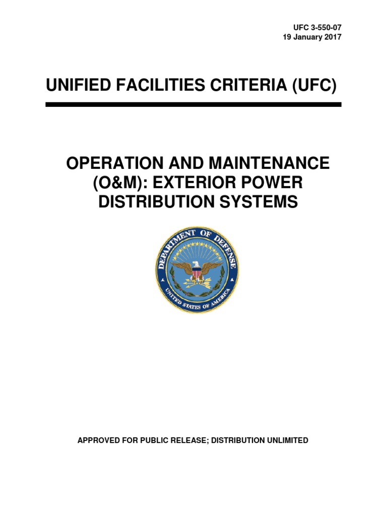 Operations and Maintenance of Electrical Power and Distribution Systems ...