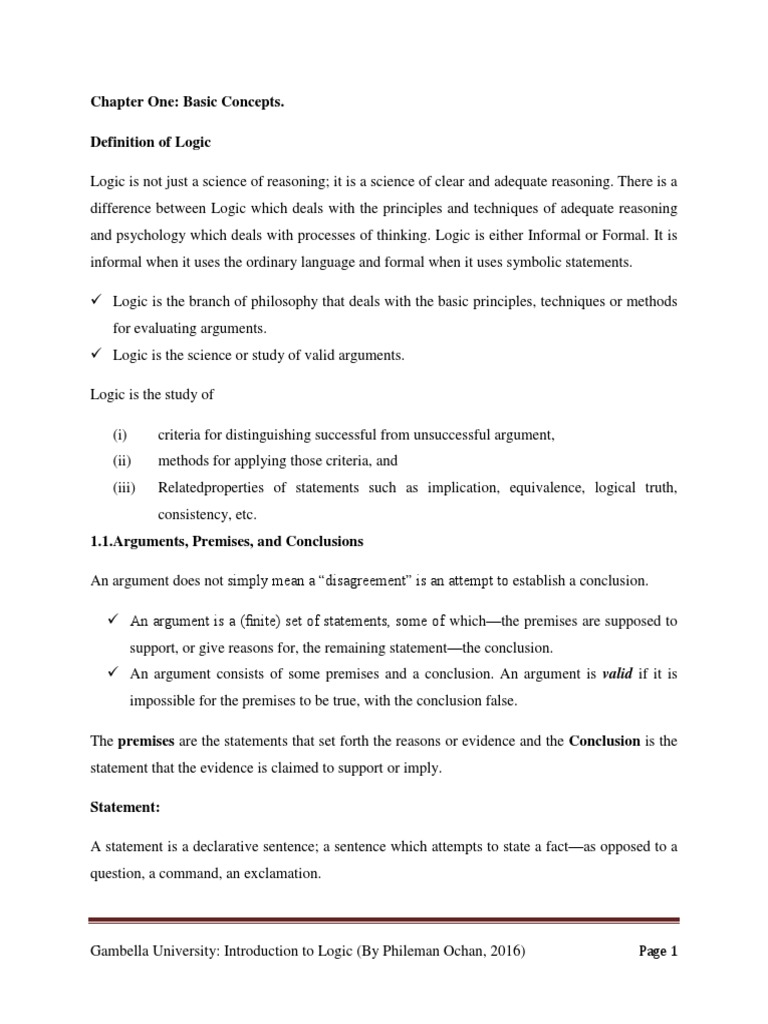 Introduction To Logic | PDF | Argument | Validity