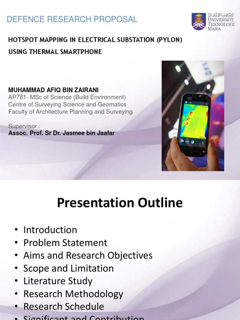 Defence Research Proposal | PDF | Thermography | Infrared