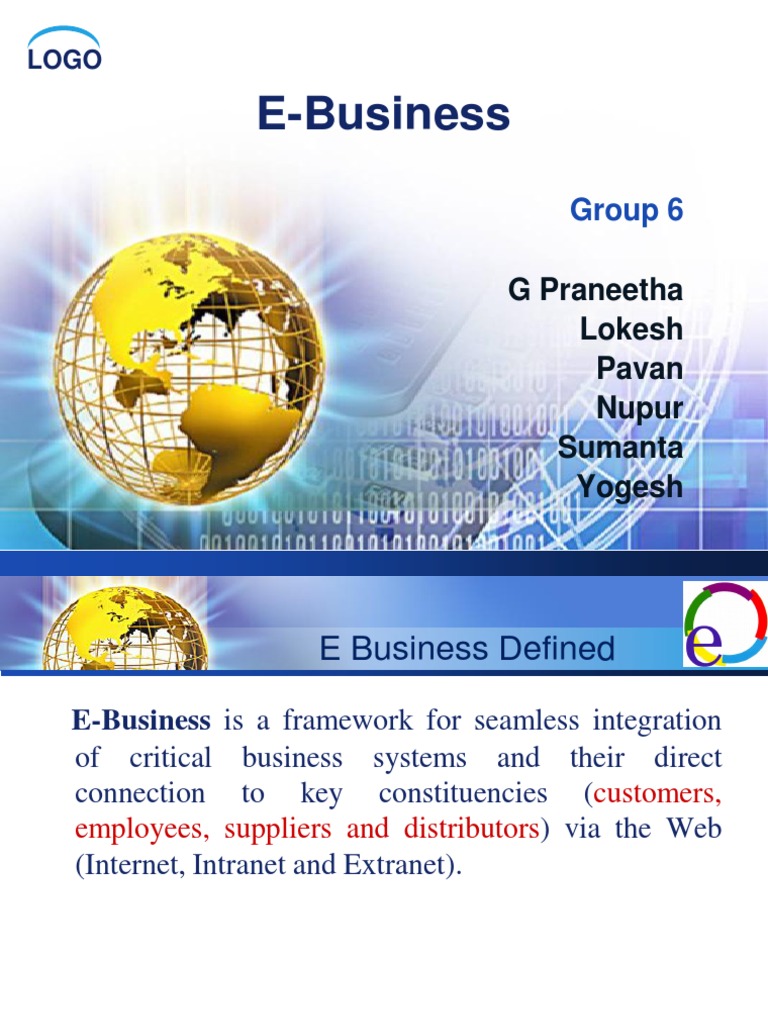 E Business | PDF | Electronic Data Interchange | Electronic Business