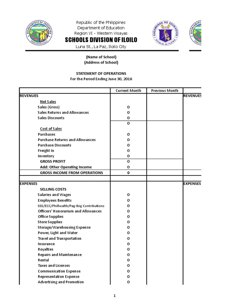 Format For Canteen Report With Formula | PDF | Expense | Equity (Finance)