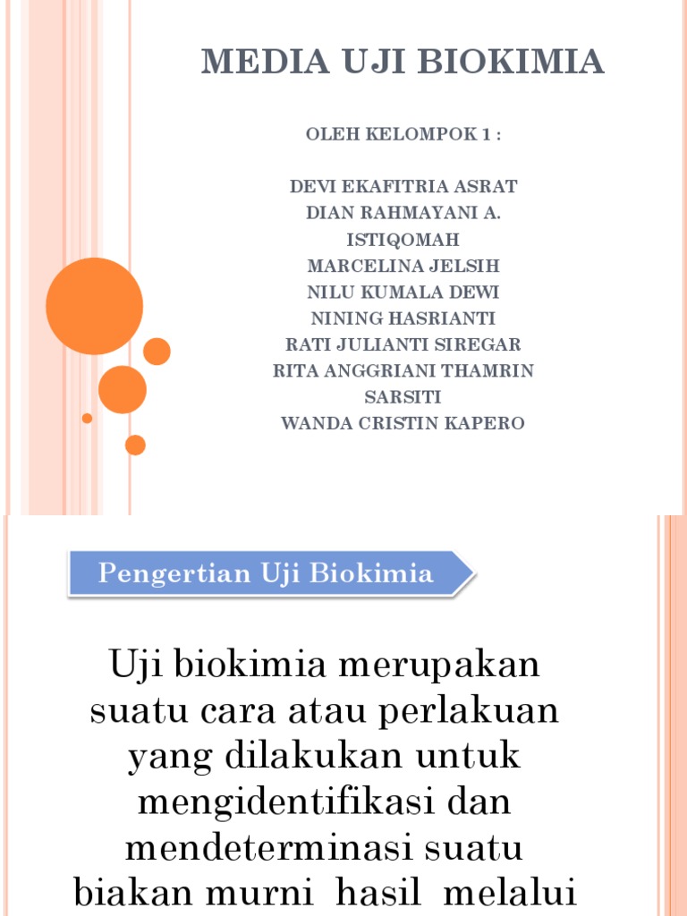 Media Uji Biokimia | PDF