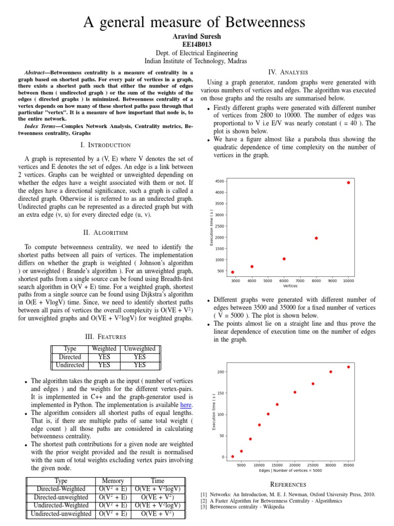 A General Measure of Betweenness | PDF | Vertex (Graph Theory ...