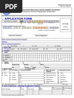 TESDA Assessment Application Form PDF | PDF | Learning | Business