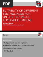 HV Cable Sheath Integrity Testing Guide | PDF | High Voltage | Switch