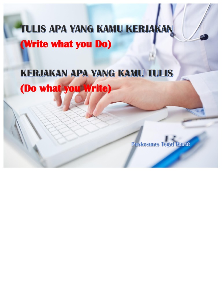 Tulis Apa Yang Kamu Kerjakan | PDF