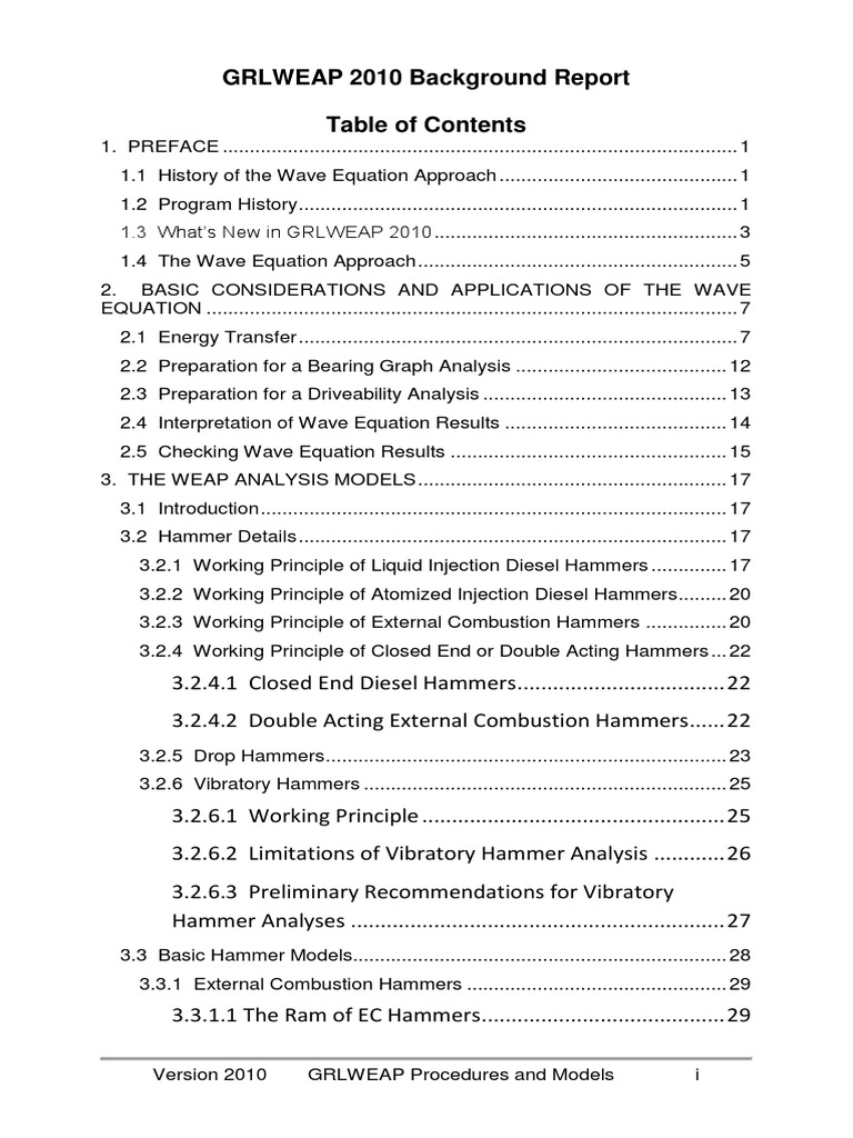 GRLWEAP 2010 Background | PDF | Deep Foundation | Geotechnical Engineering