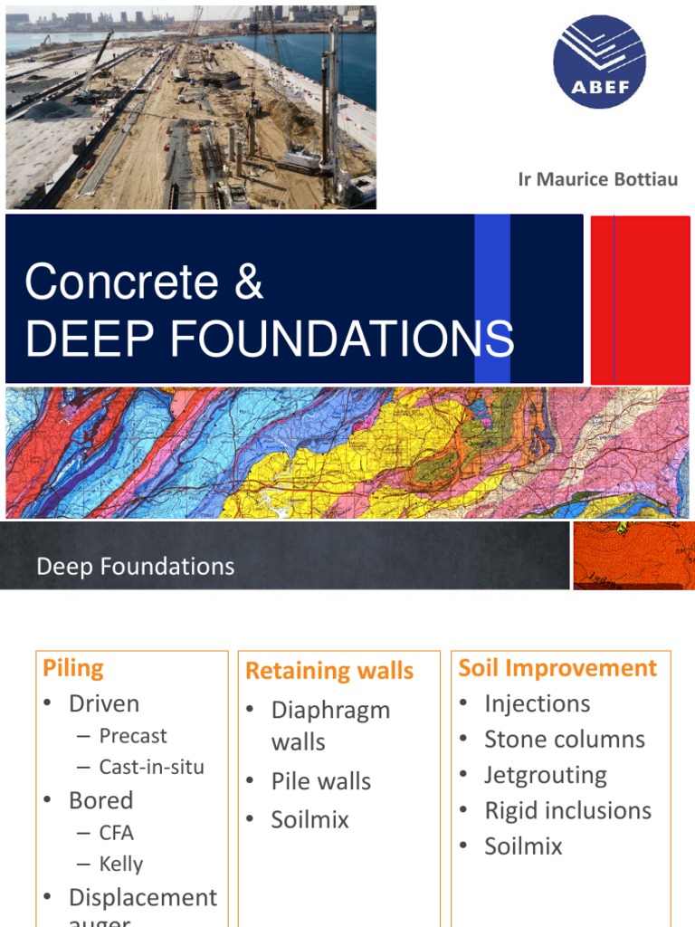 Deep Foundations and Concrete 2017 | PDF | Deep Foundation | Concrete