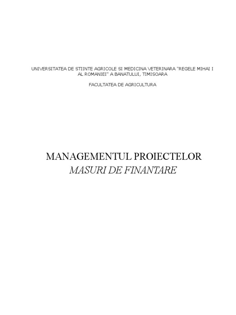 Managementul Proiectelor | PDF