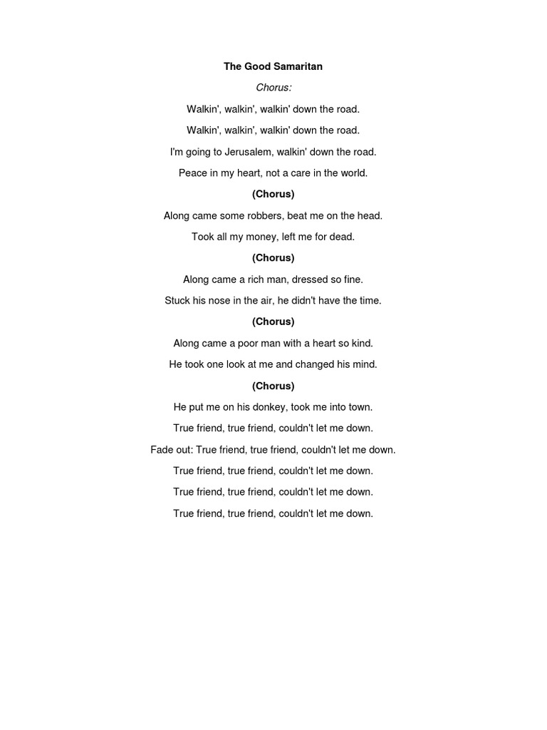 The Good Samaritan | PDF