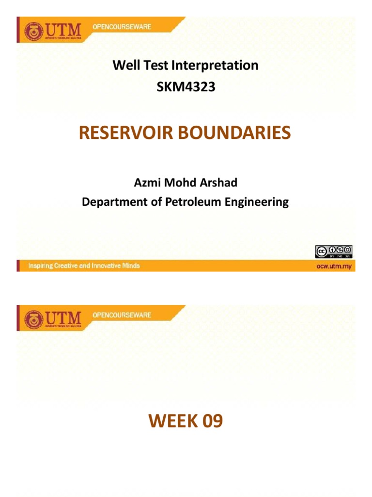Well Test - Boundary - 2 Week 09 | PDF | Pressure | Derivative