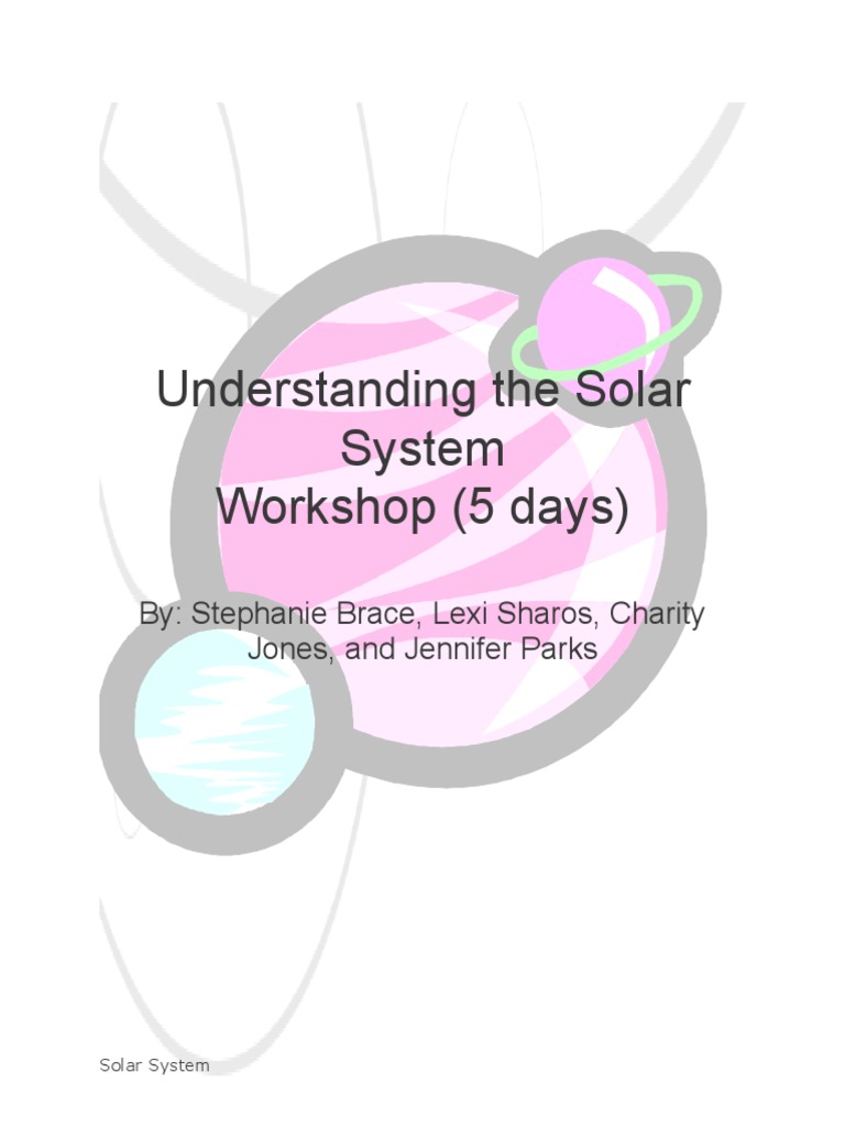 Solar System Workshop | PDF | Solar System | Neptune