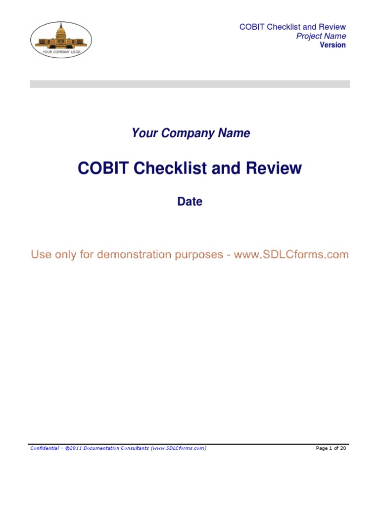 COBIT Checklist and Review | PDF | Internal Control | Cobit