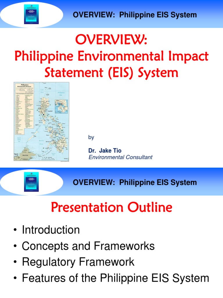 LECTURE 2015 EMB LGU Overview Phil EIS System March 11 | PDF | Environmental Impact Assessment ...