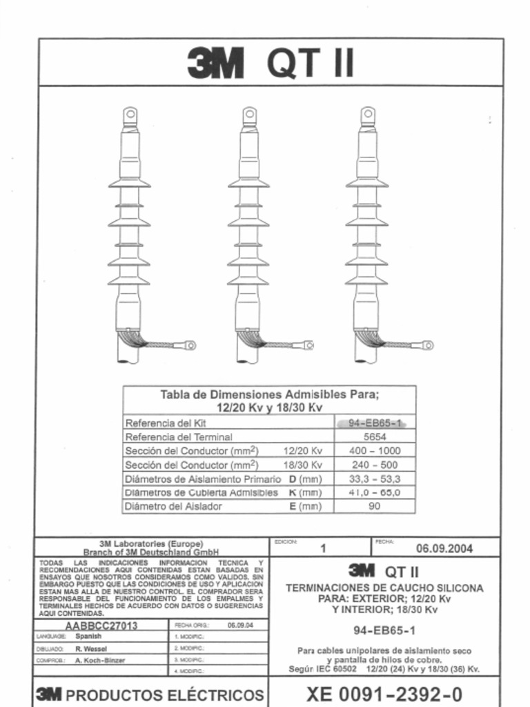 Terminaciones Electricas (Muflas) | PDF