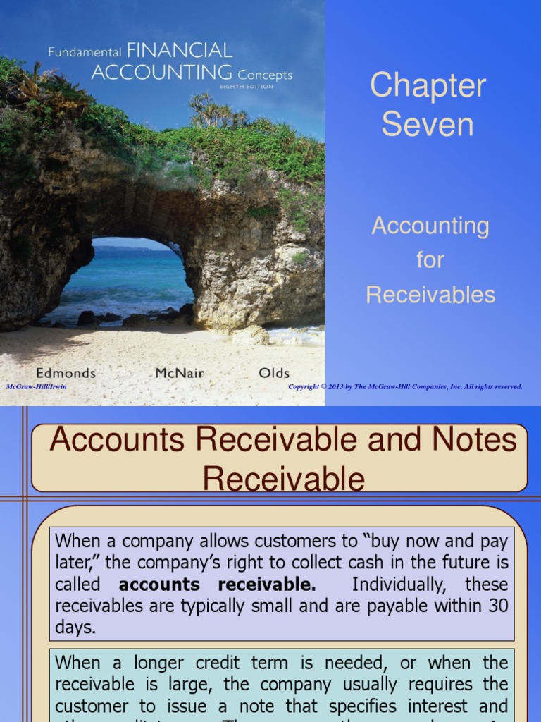 Seven: Accounting For Receivables | PDF | Debits And Credits | Bad Debt