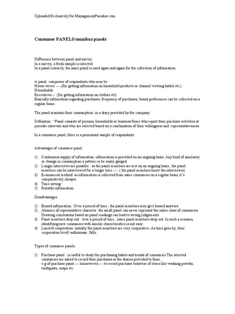 Understanding Consumer Panels: An In-Depth Look at Panel Research ...