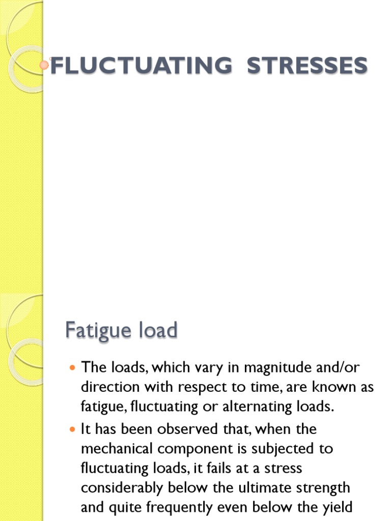 Fluctuating Loading | PDF | Fatigue (Material) | Strength Of Materials