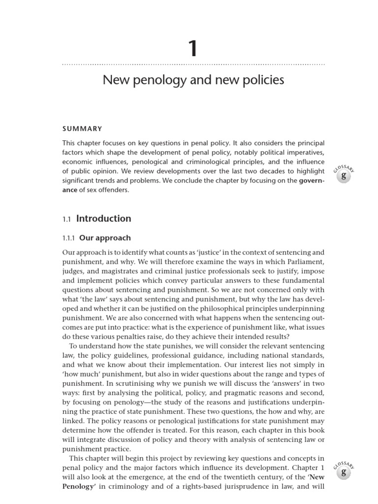New Penology and New Policies: Our Approach | PDF | Crime & Violence ...